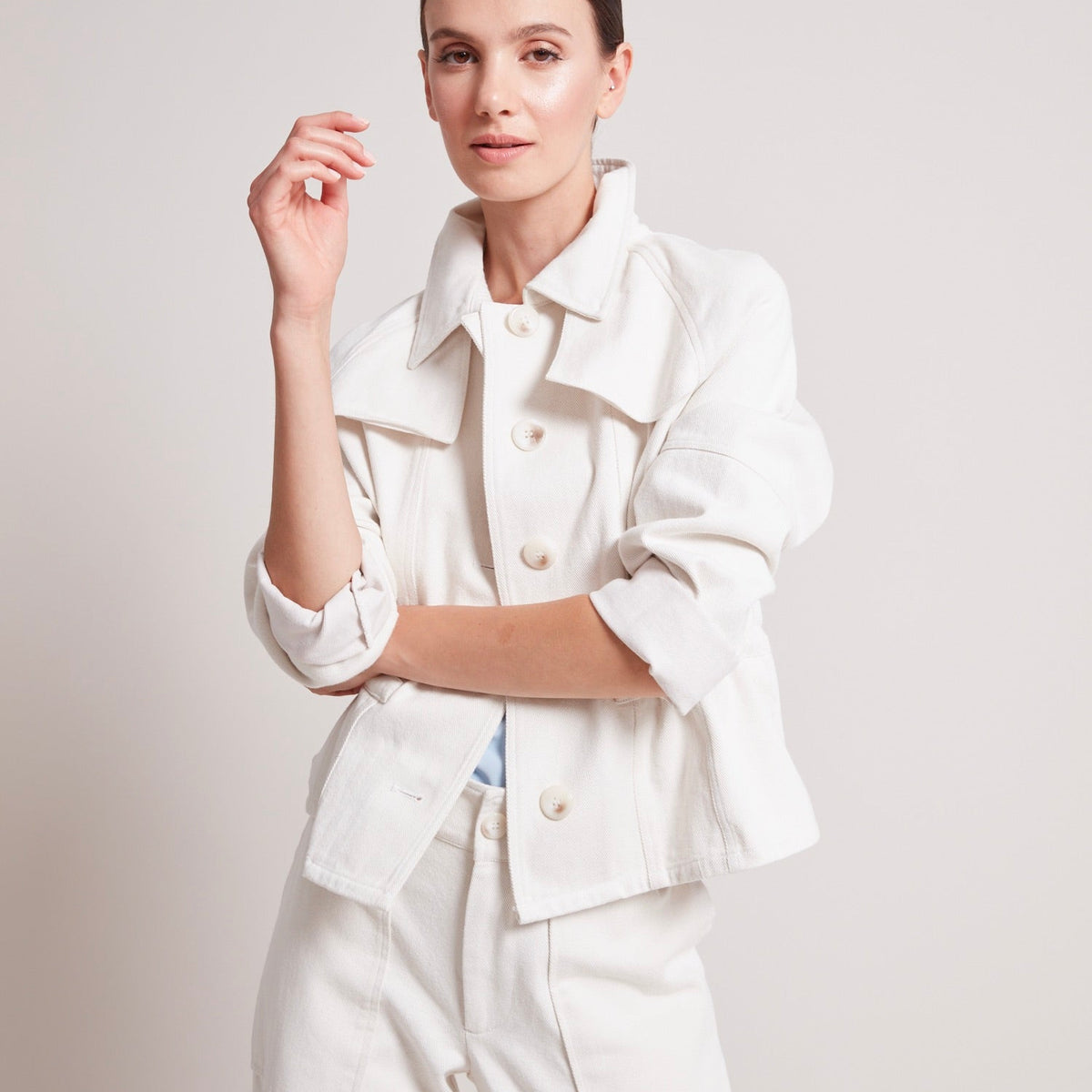 Rae short denim jacket – Frances Kahn