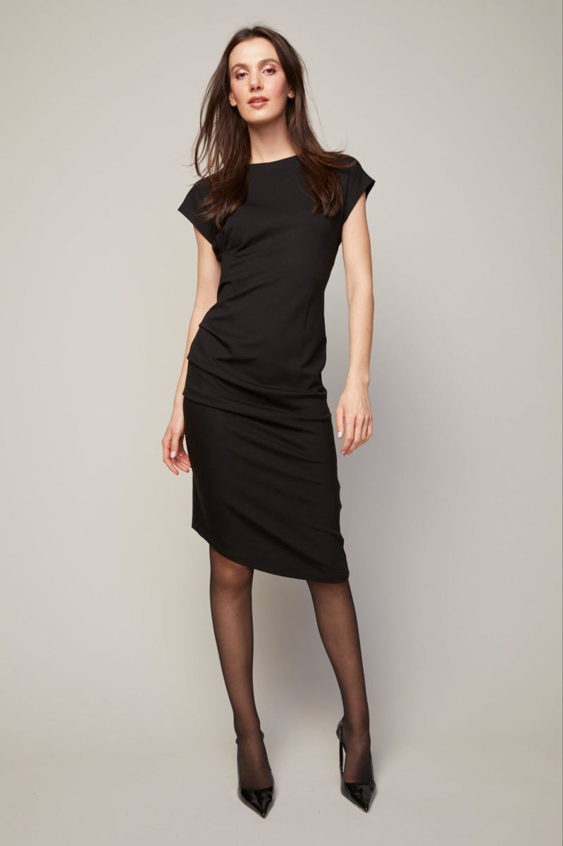 Tammy bodycon asymmetric knit dress – Frances Kahn